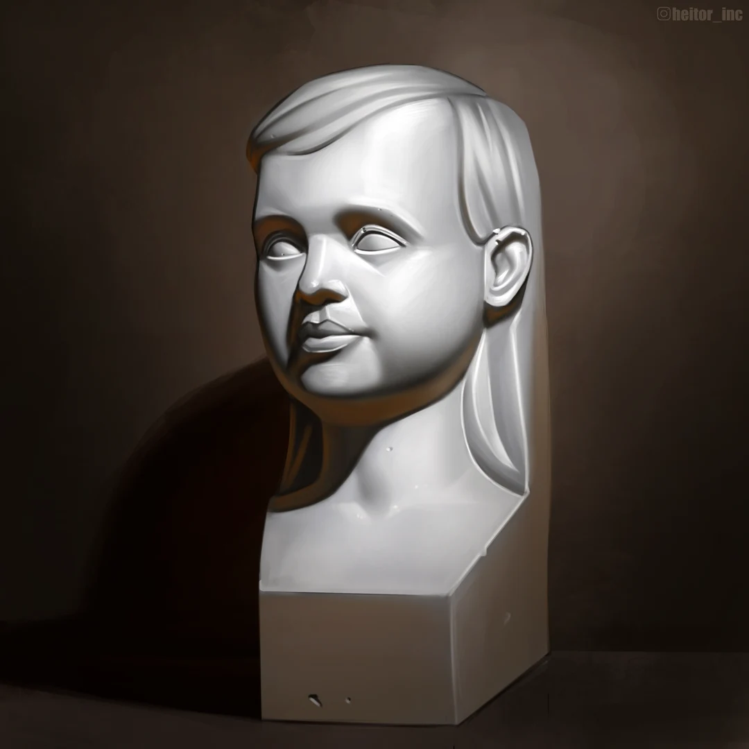marble bust, Me, Digital, 2022 | Scrolller