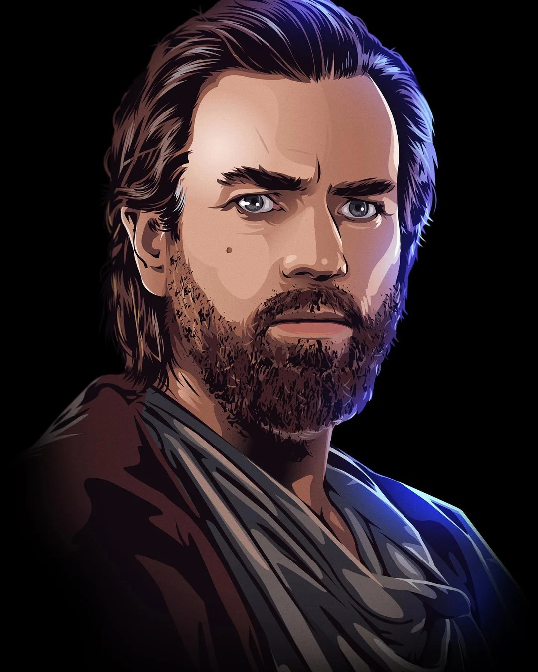 Kenobi vector illustration by super_scoundrel (me) | Scrolller