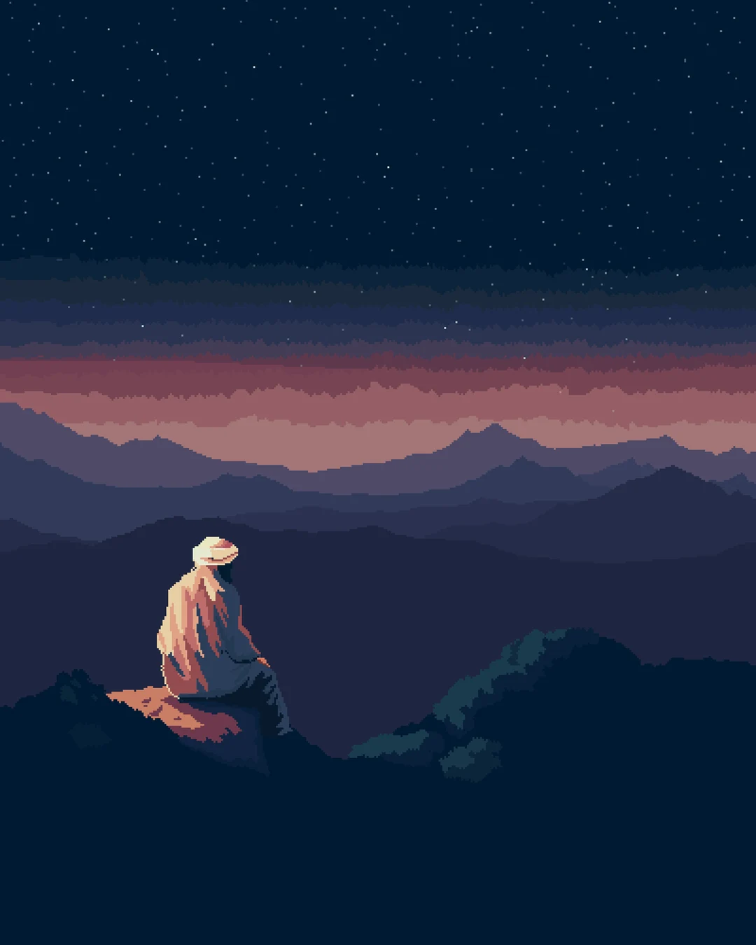 Wanderer, me, pixelart, 2023 | Scrolller