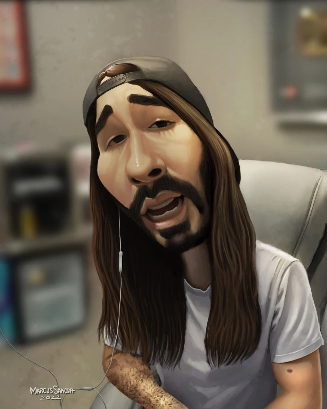 Discover more like Art: Moistcr1tikal Caricature, me, digital (procreate), 2022 and Related ...