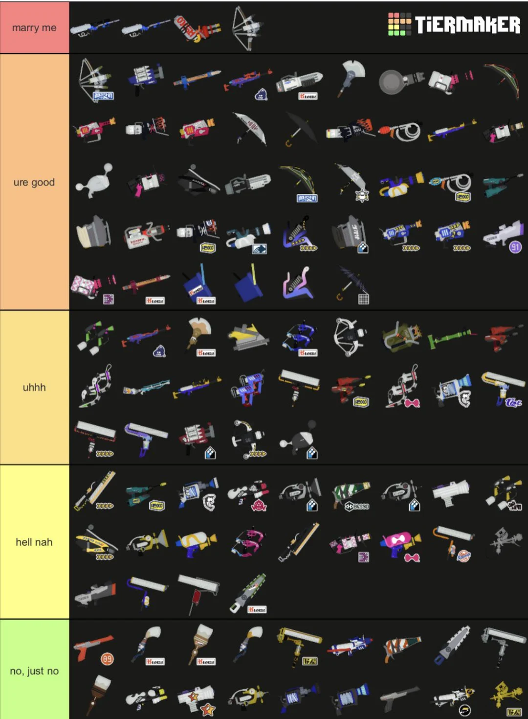 Discover more like Splatoon: my honest opinion on all weapons (as an e-liter main) and Related ...