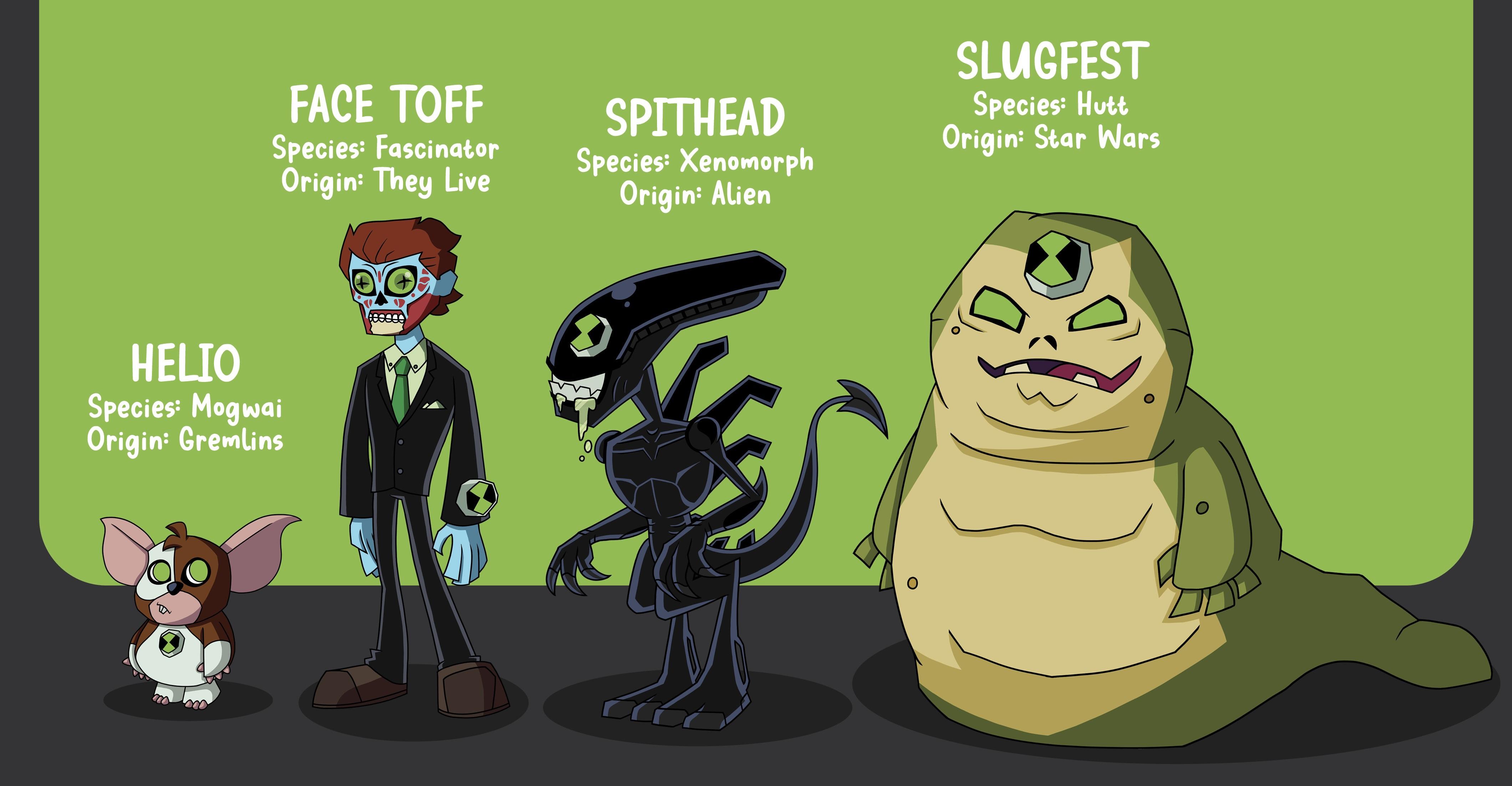Discover more like Ben10: I drew Ben some classic 80s movie alien transformations! :3 and ...