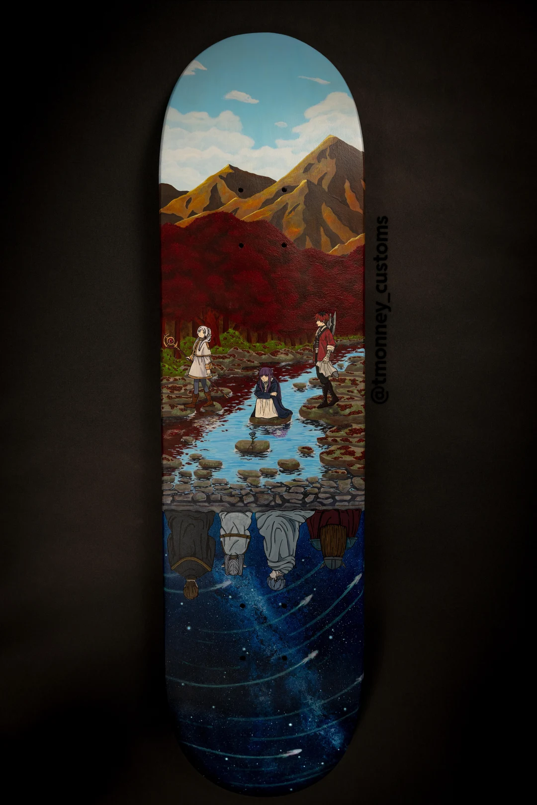 Full Frieren skate deck I painted! | Scrolller
