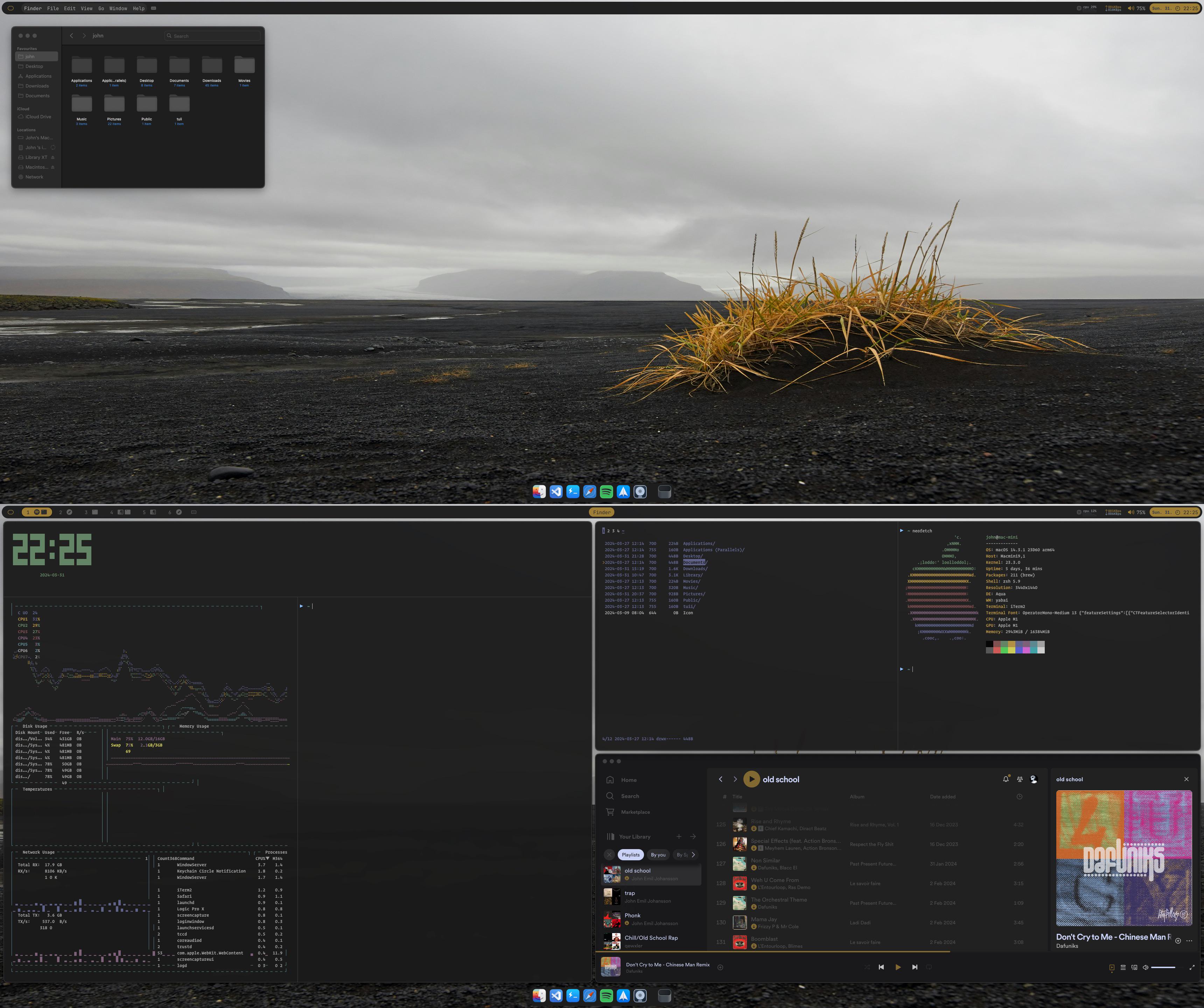 [Amethyst] macOS and sketchybar | Scrolller