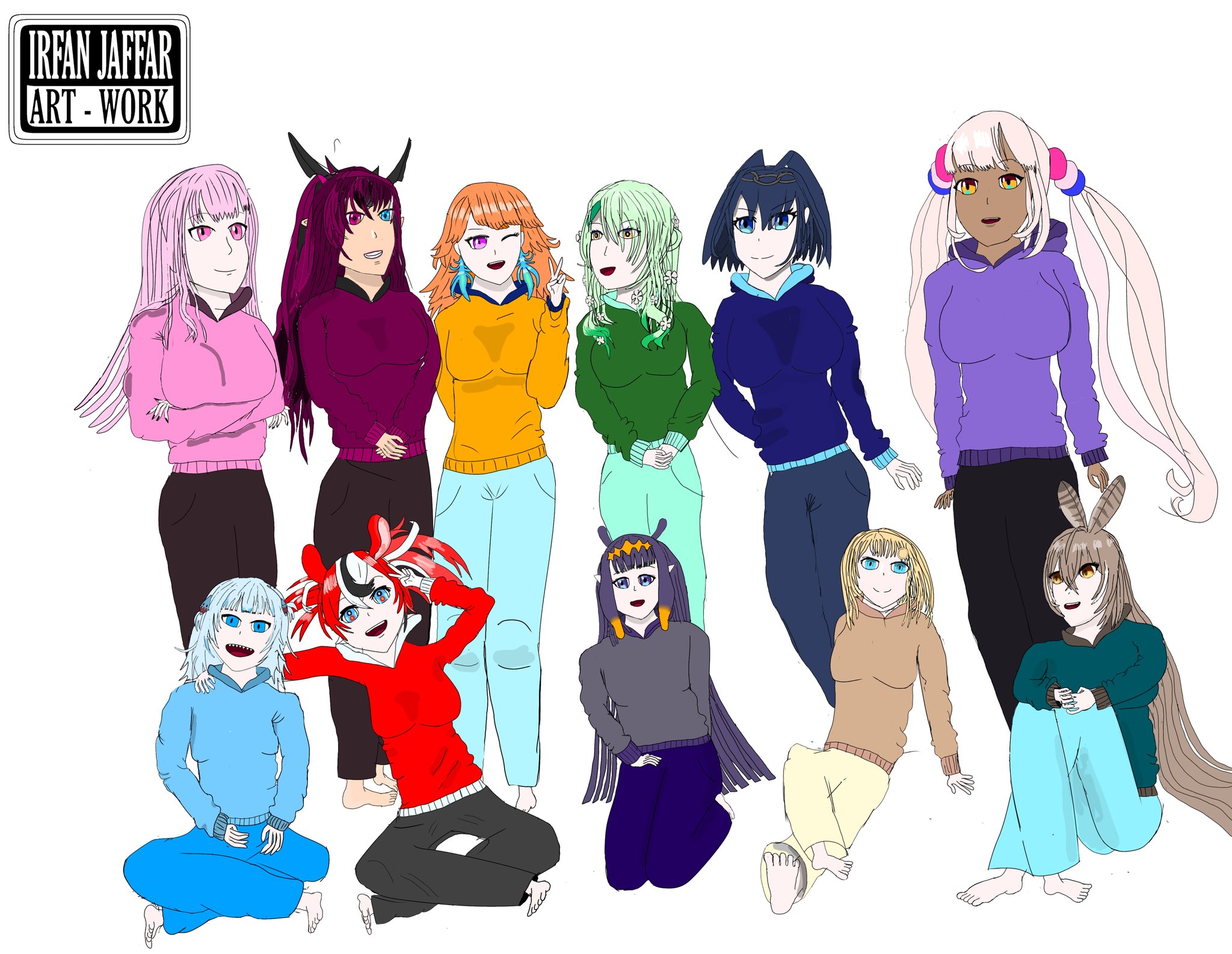 Holo EN old drawings of mine | Scrolller