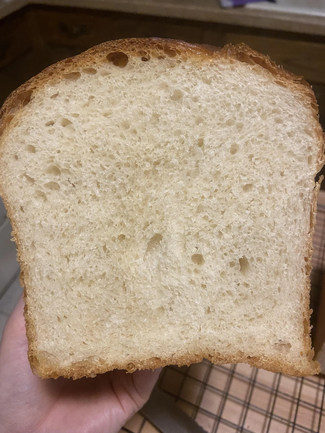 Gurus of breadit, please judge my sandwich bread crumb | Scrolller