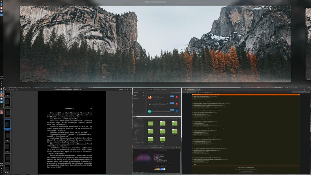 [GNOME] My Favorite Simple and Clean Setup | Scrolller