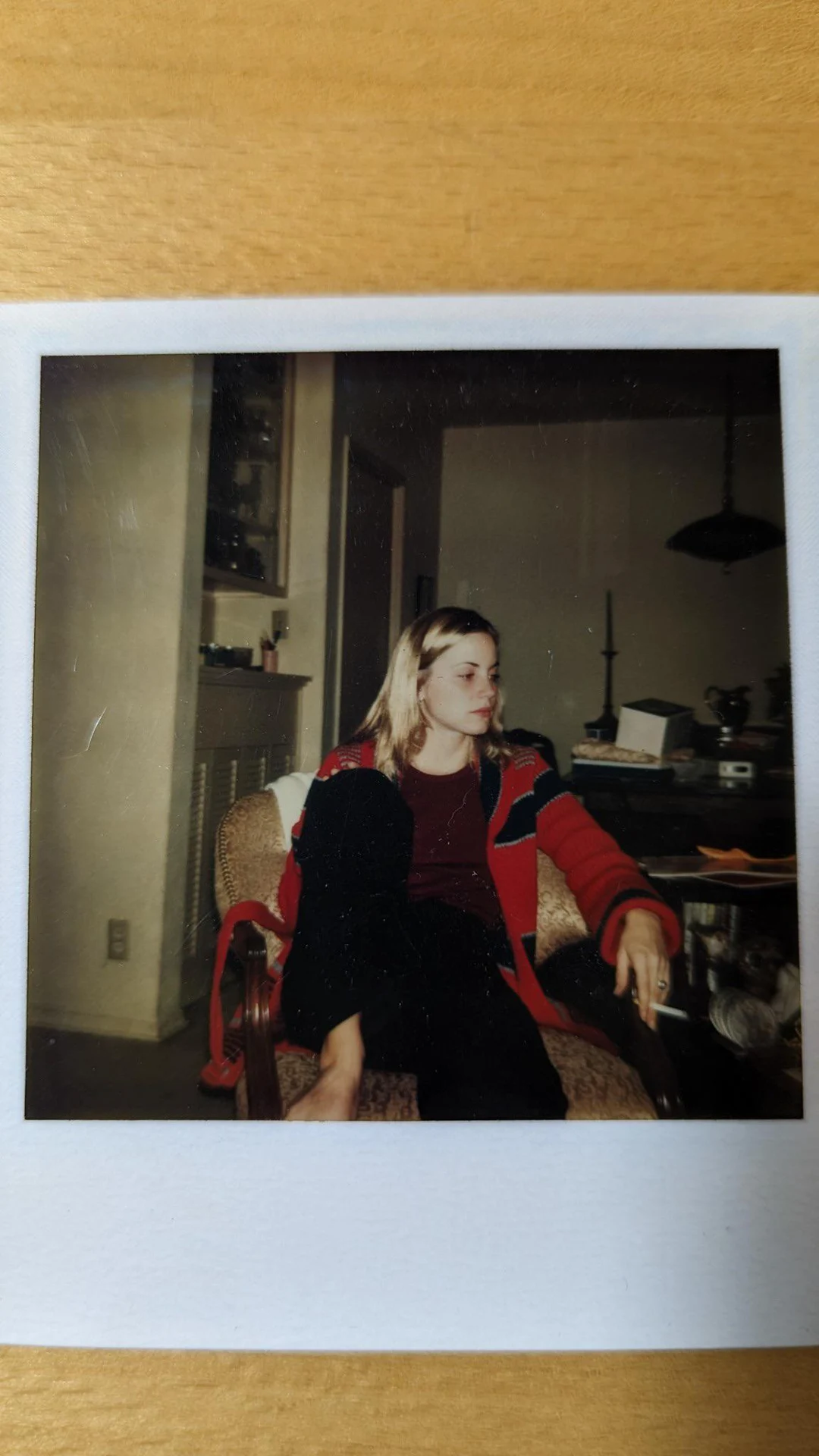 My mom in the mid-70s, looking “James Dean disaffected youth vibes with dangling cigarette” as ...