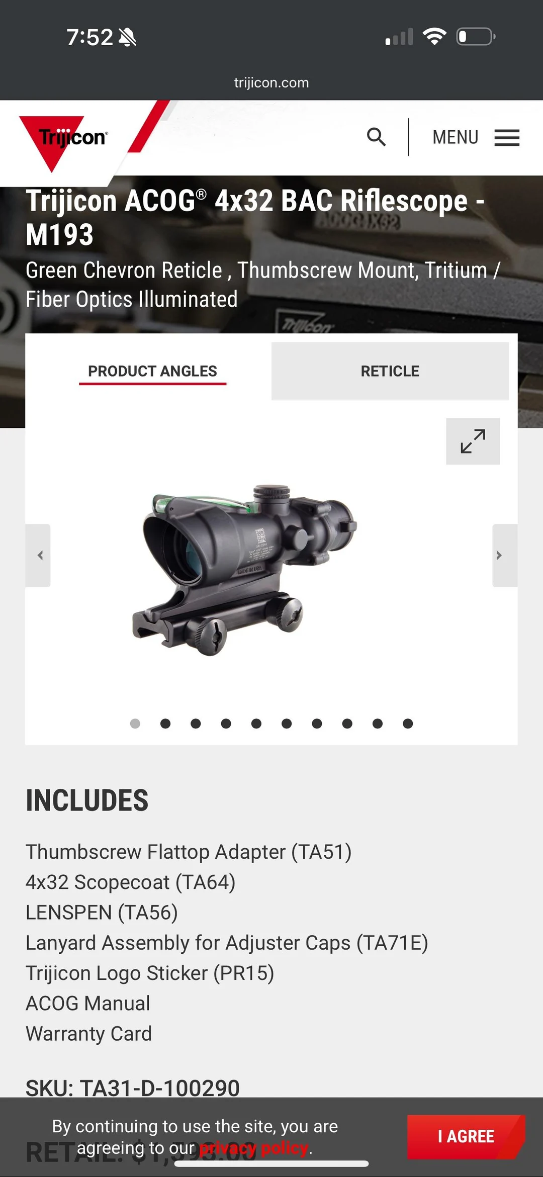 TA31 ACOG top mounts | Scrolller