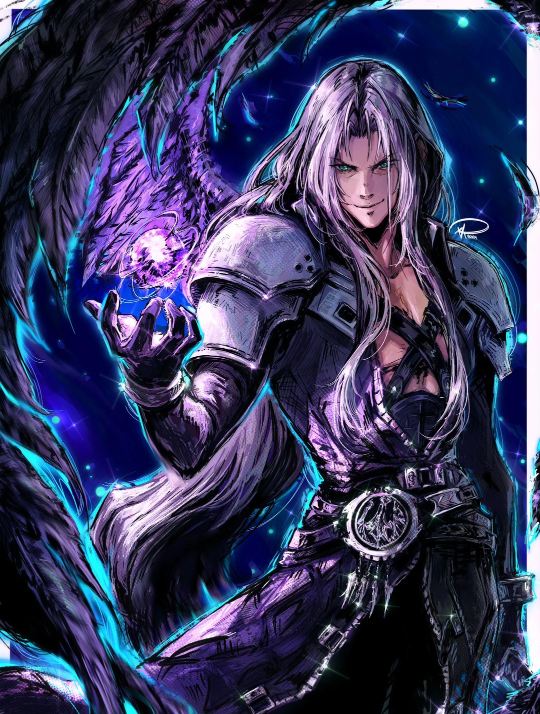 Sephiroth [Art by @xRiviia] | Scrolller