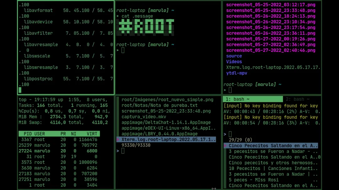 [ratpoison] working in a "expo" mode... | Scrolller
