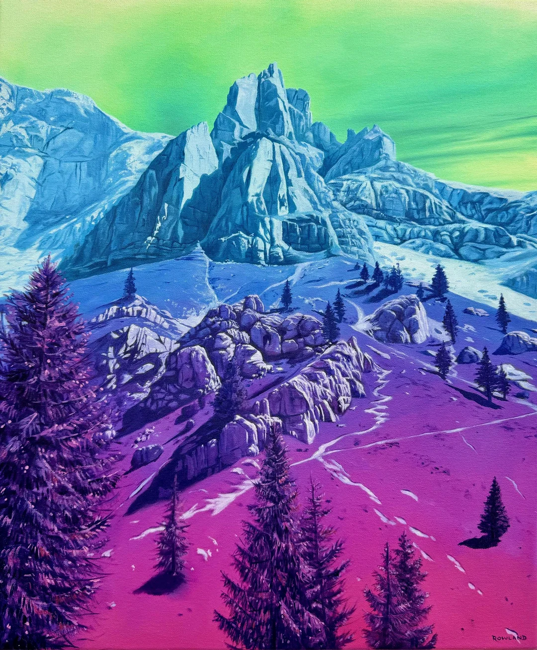 Utopia, Jack Rowland, Oil on canvas, 2024 | Scrolller