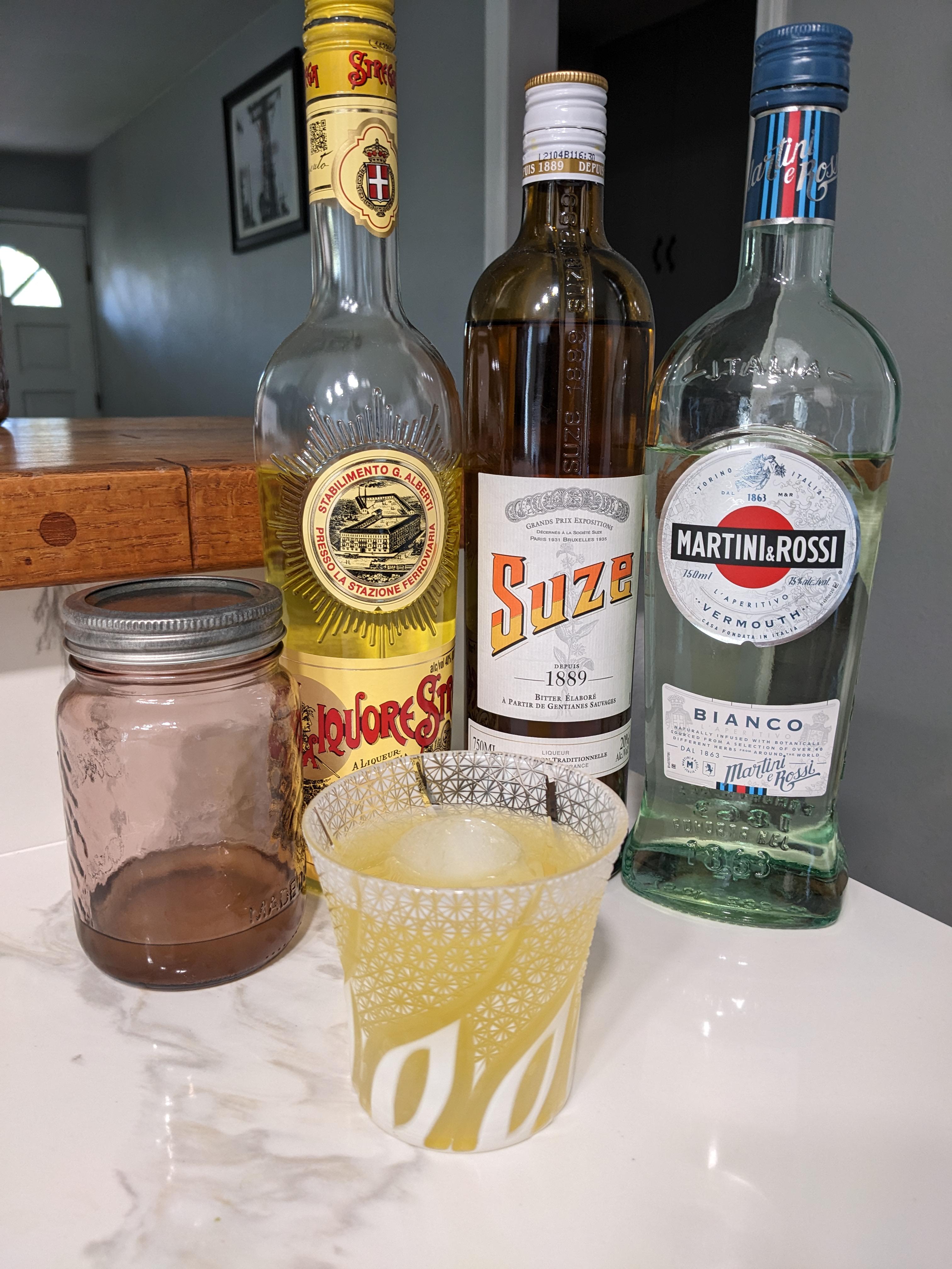 Yellow Negroni - White Negroni riff with Strega | Scrolller