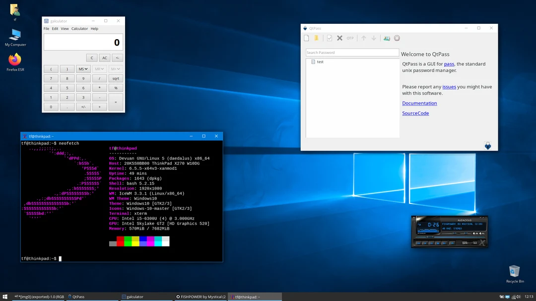 [IceWM+Compton] Tried making a Windows 10 theme | Scrolller