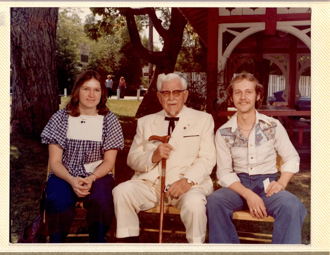 My parents with Colonel Sanders in 1976 | Scrolller