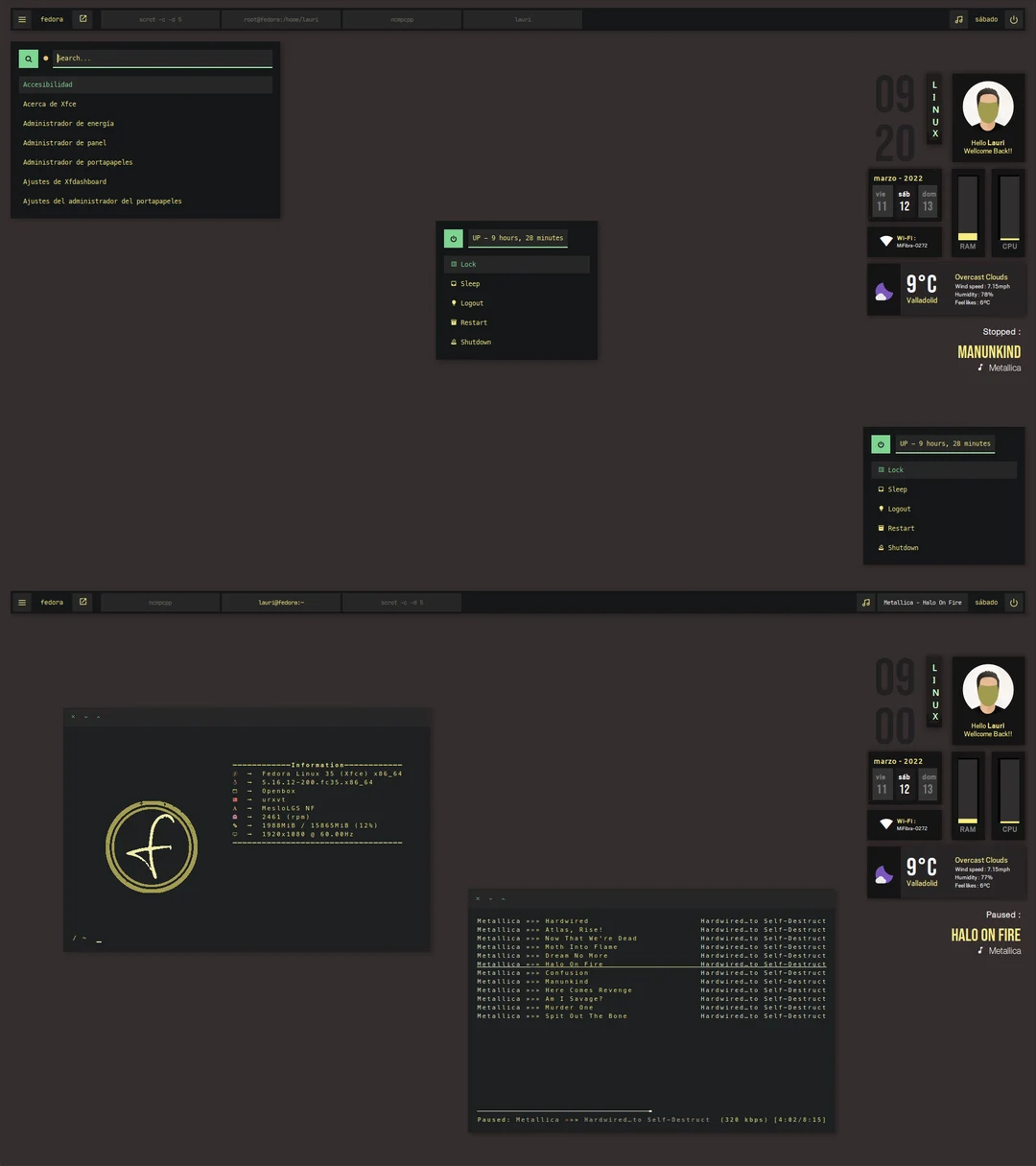 [Openbox] My second gruvbox setup with dots | Scrolller