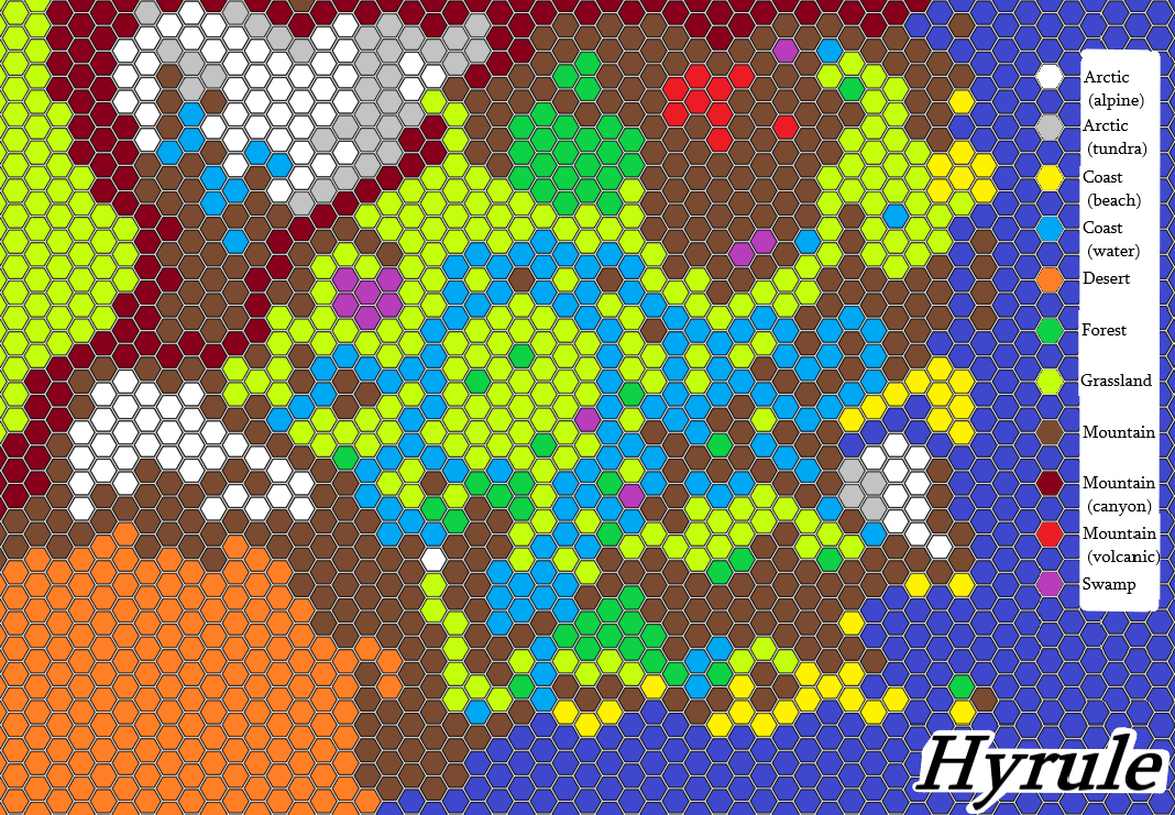 BotW hex map | Scrolller