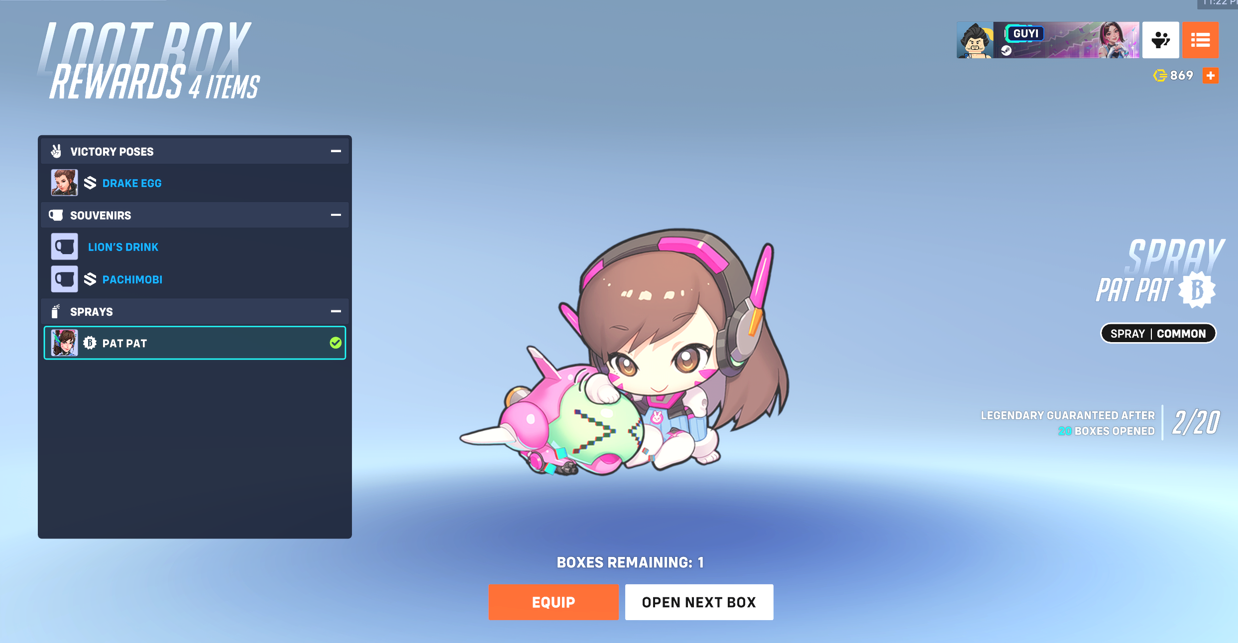 You can collect limited time items from loot boxes | Scrolller