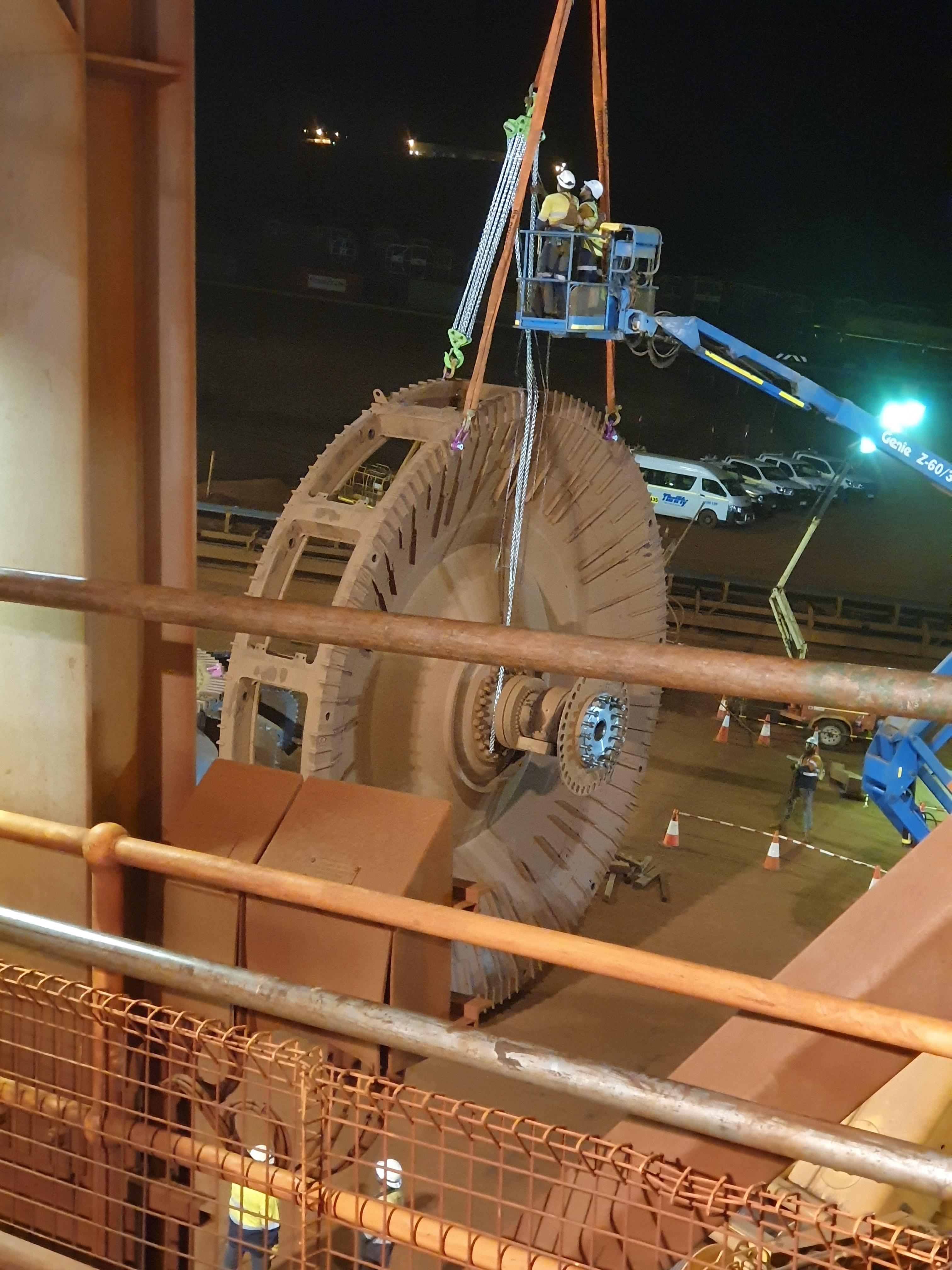 Discover more like Rigging: Bucket wheel changeout on a reclaimer and Related Content | Scrolller