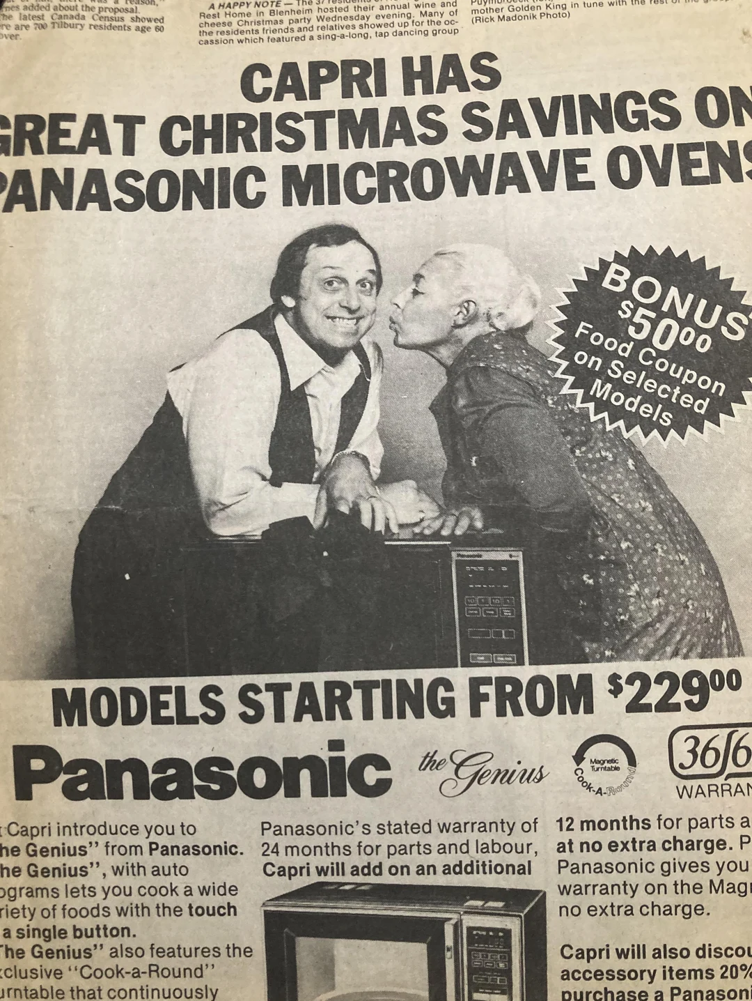My grandparents in an old 70s electronics advertisement. | Scrolller