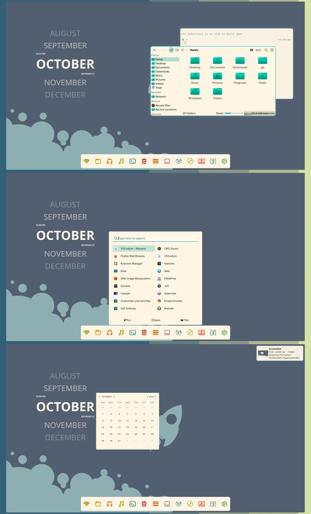 [hyprland] because linux | Scrolller