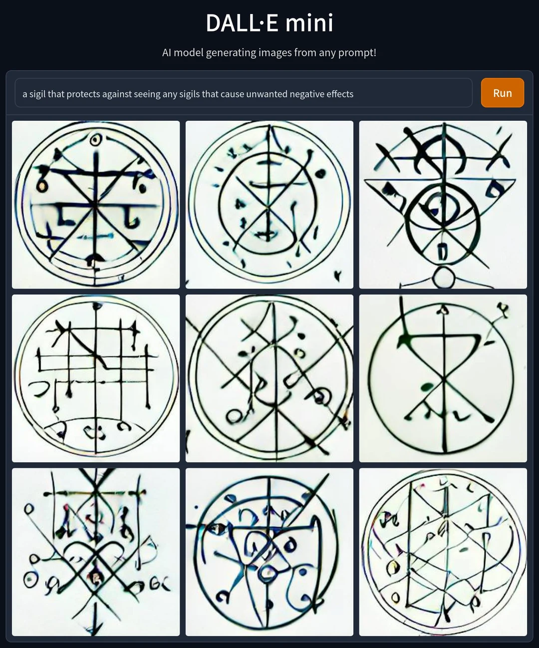 AI sigils for your protection. Walk lightly, traveler. | Scrolller