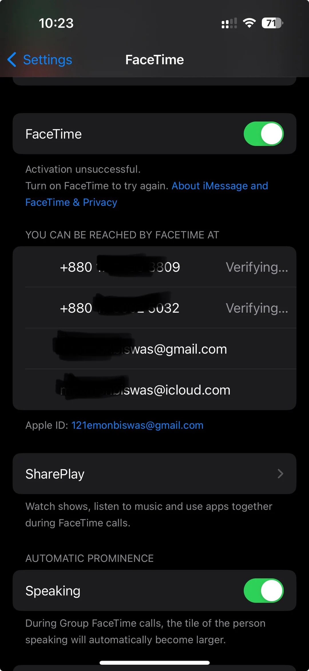 Facetime Stuck on Number Verifying. | Scrolller