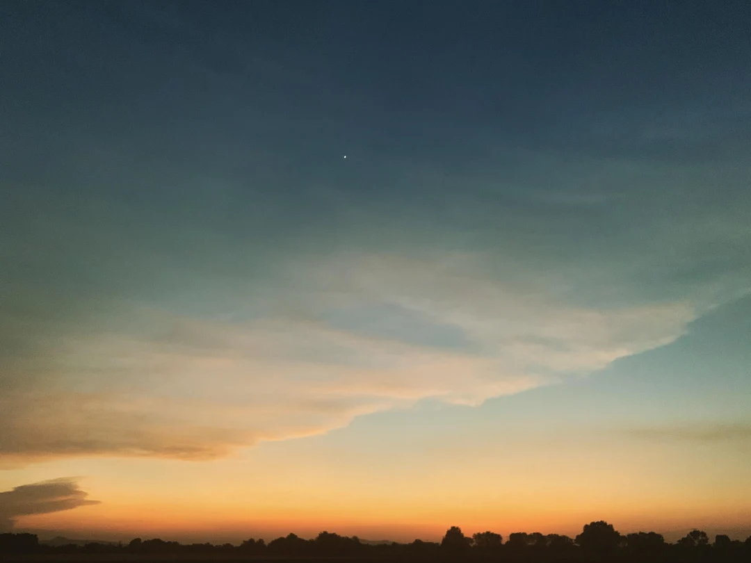 Wish I could paint something like this, but it’s just a photograph, lonely Star during the ...