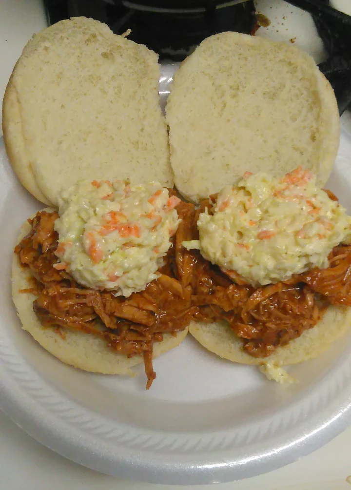 Pulled BBQ Pork topped with Coleslaw (North Carolina Style) | Scrolller