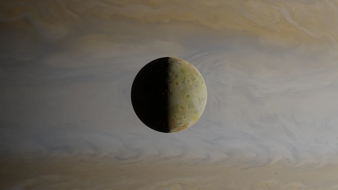 Io transiting Jupiter [2560x1440] | Scrolller