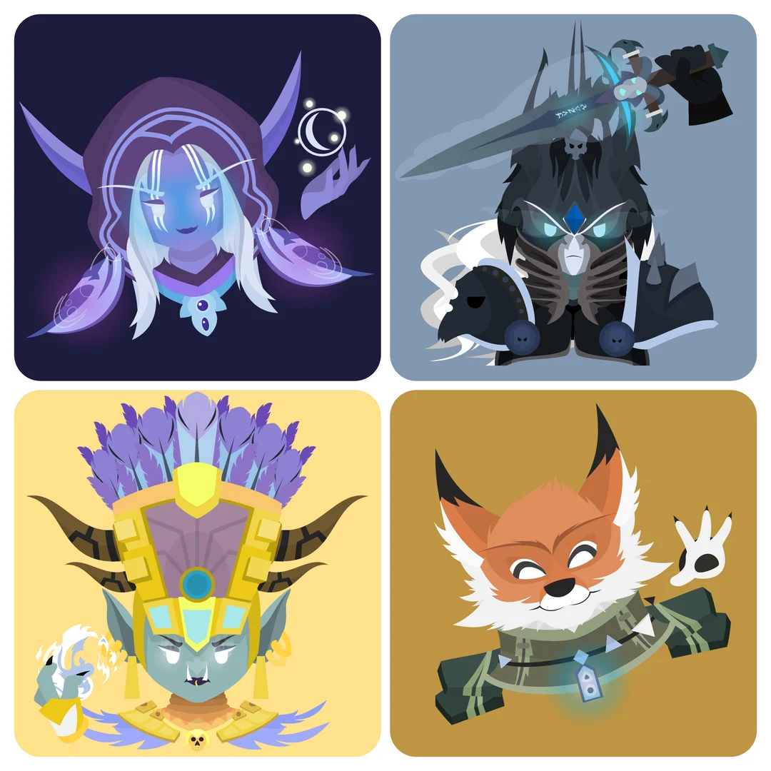 I've made some more little wow icons/pfps for the collection I'm making. I've finished 16 in ...