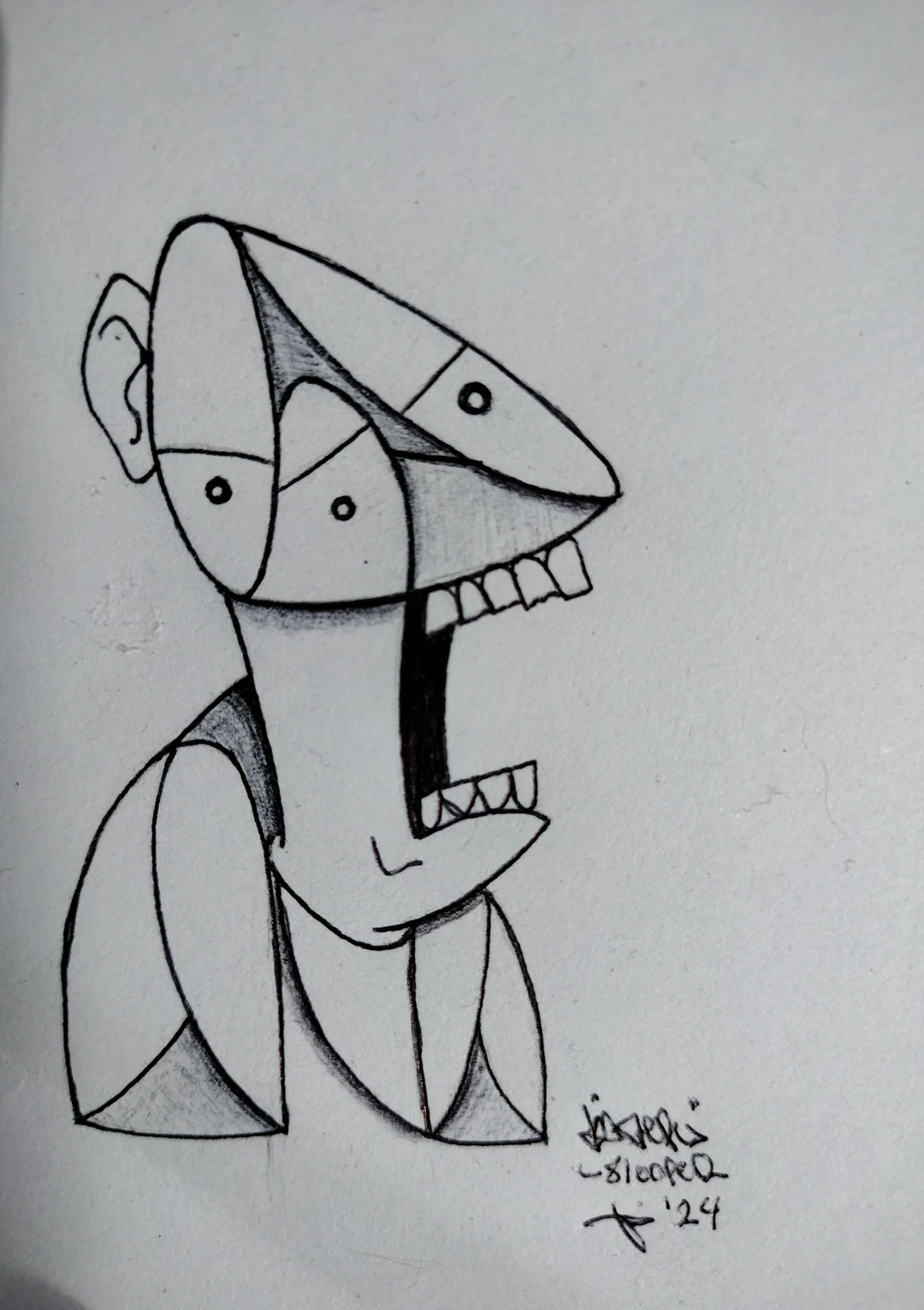 Moods, l8looper (me), pen, 2024 | Scrolller