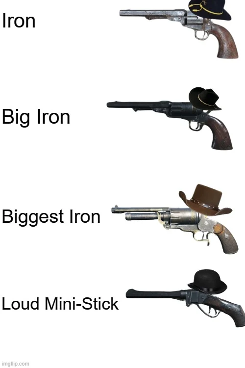 Quick identification guide to some Hunt Showdown pistols | Scrolller