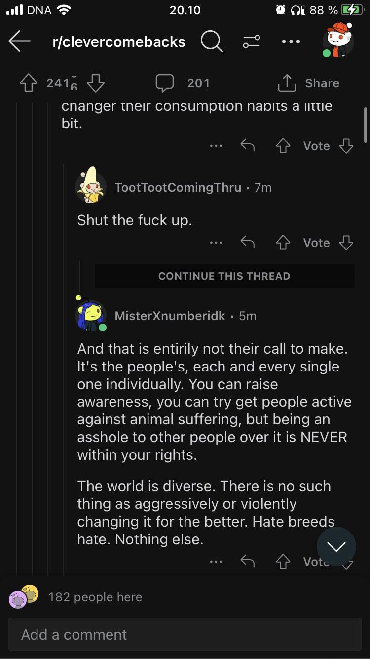 Some angry vegans getting owned | Scrolller