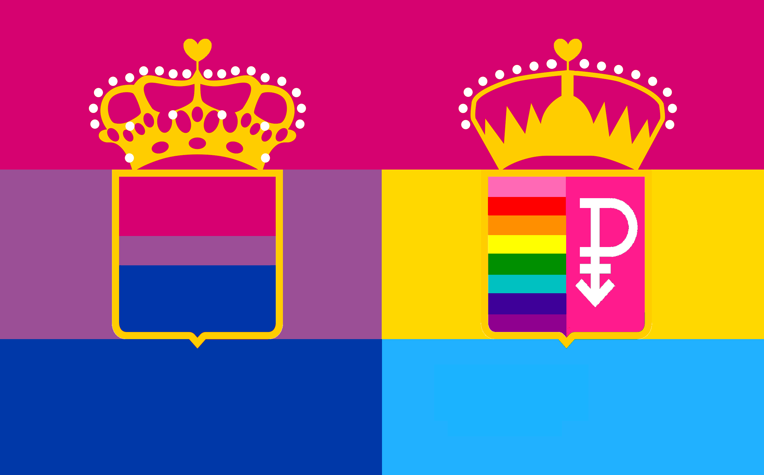 Civil Ensign of the Bi-Pansexual Empire | Scrolller