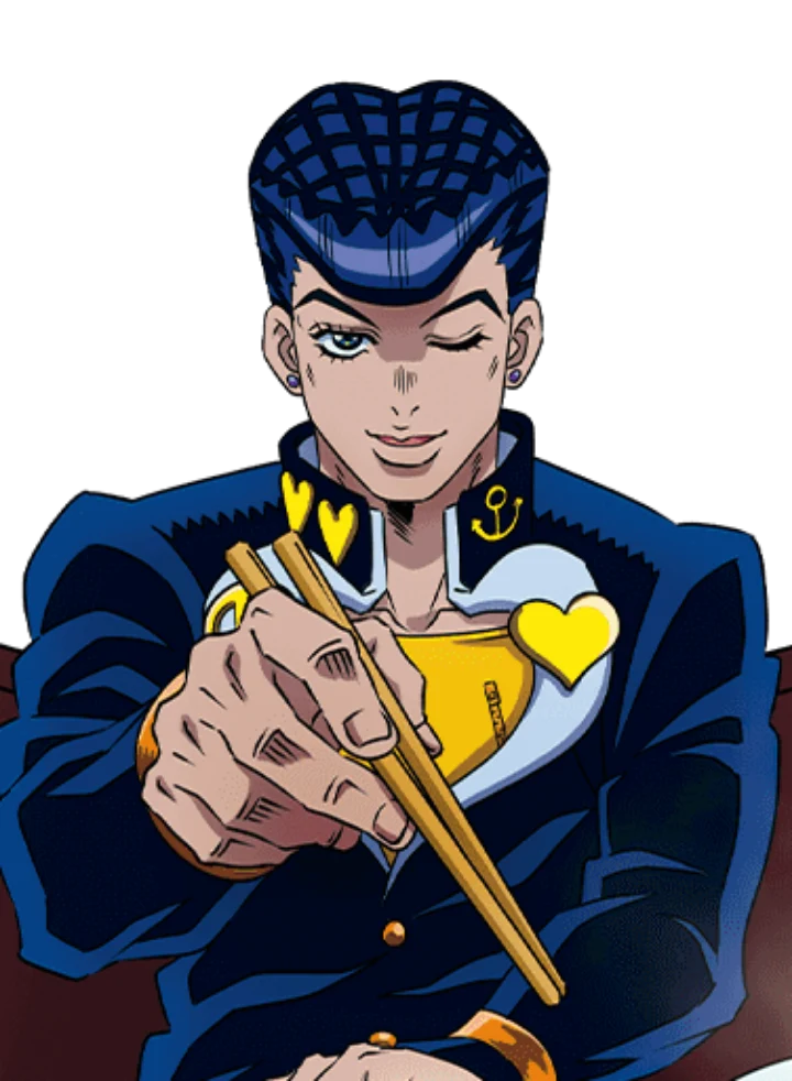 Front Facing Josuke is not real he can't hurt you. Front Facing Josuke: | Scrolller