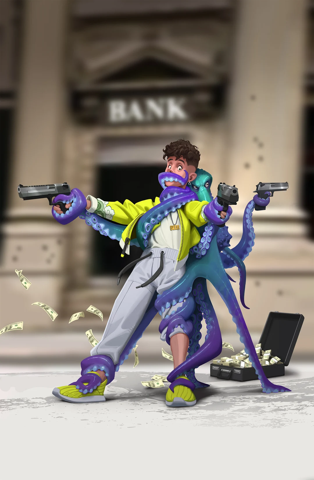 freeze! tentacles up! by Roman Semenenko | Scrolller