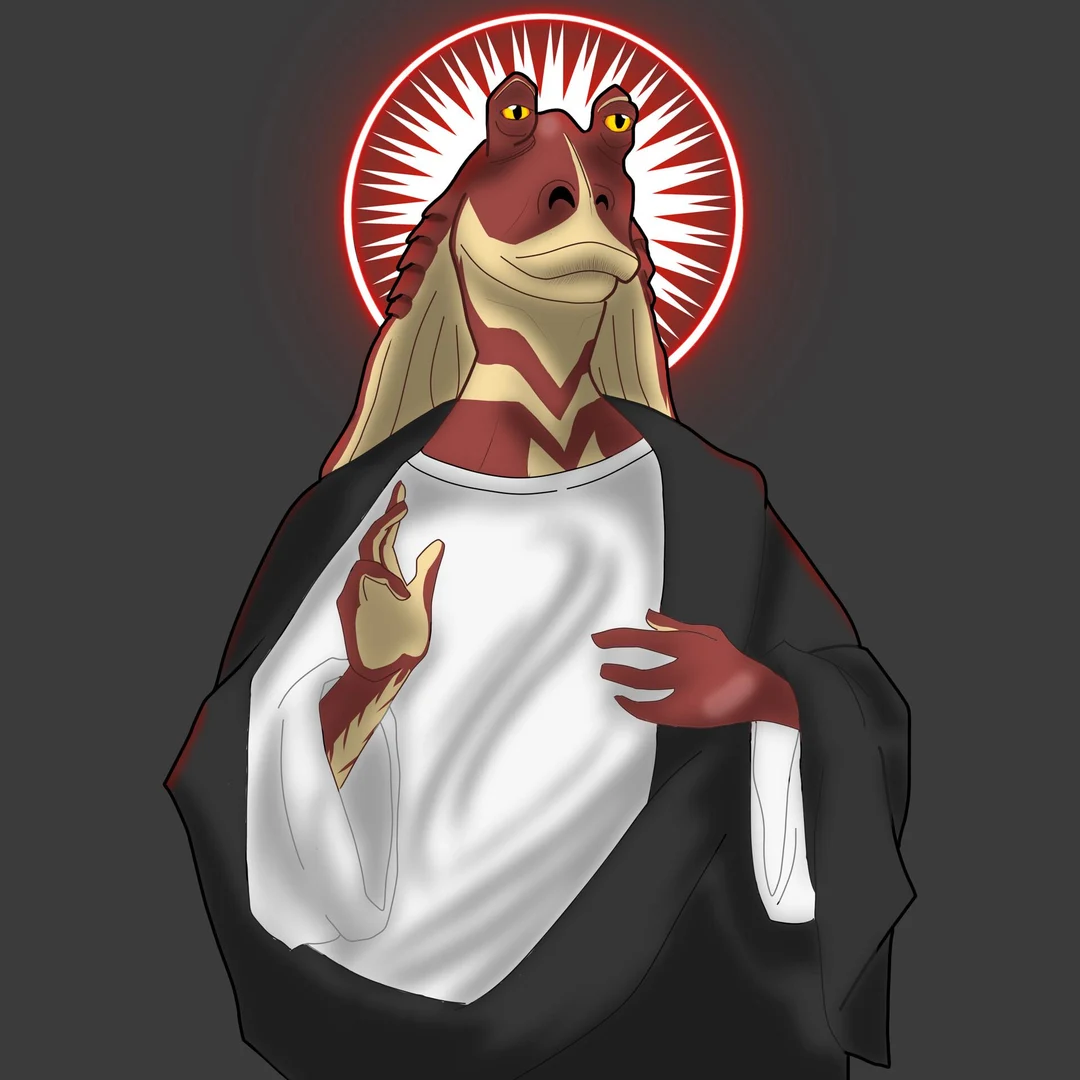 Jar Jar Darth Plagueis "The Wise" (art by Pseudopatata) | Scrolller