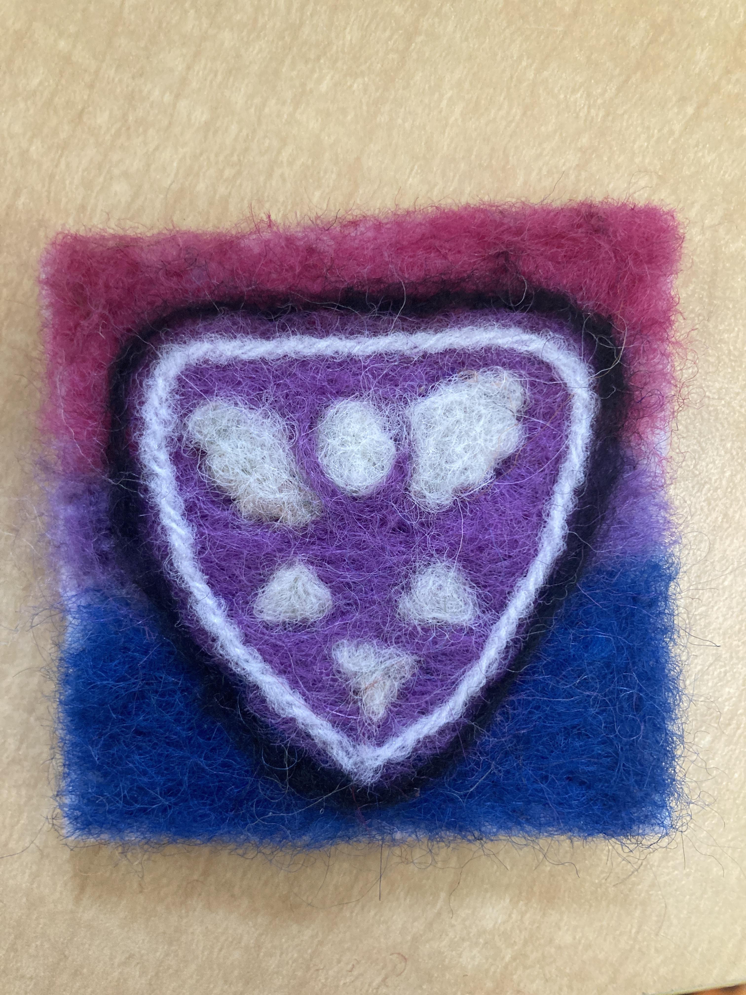 What do you think of this felt patch I made in class? | Scrolller