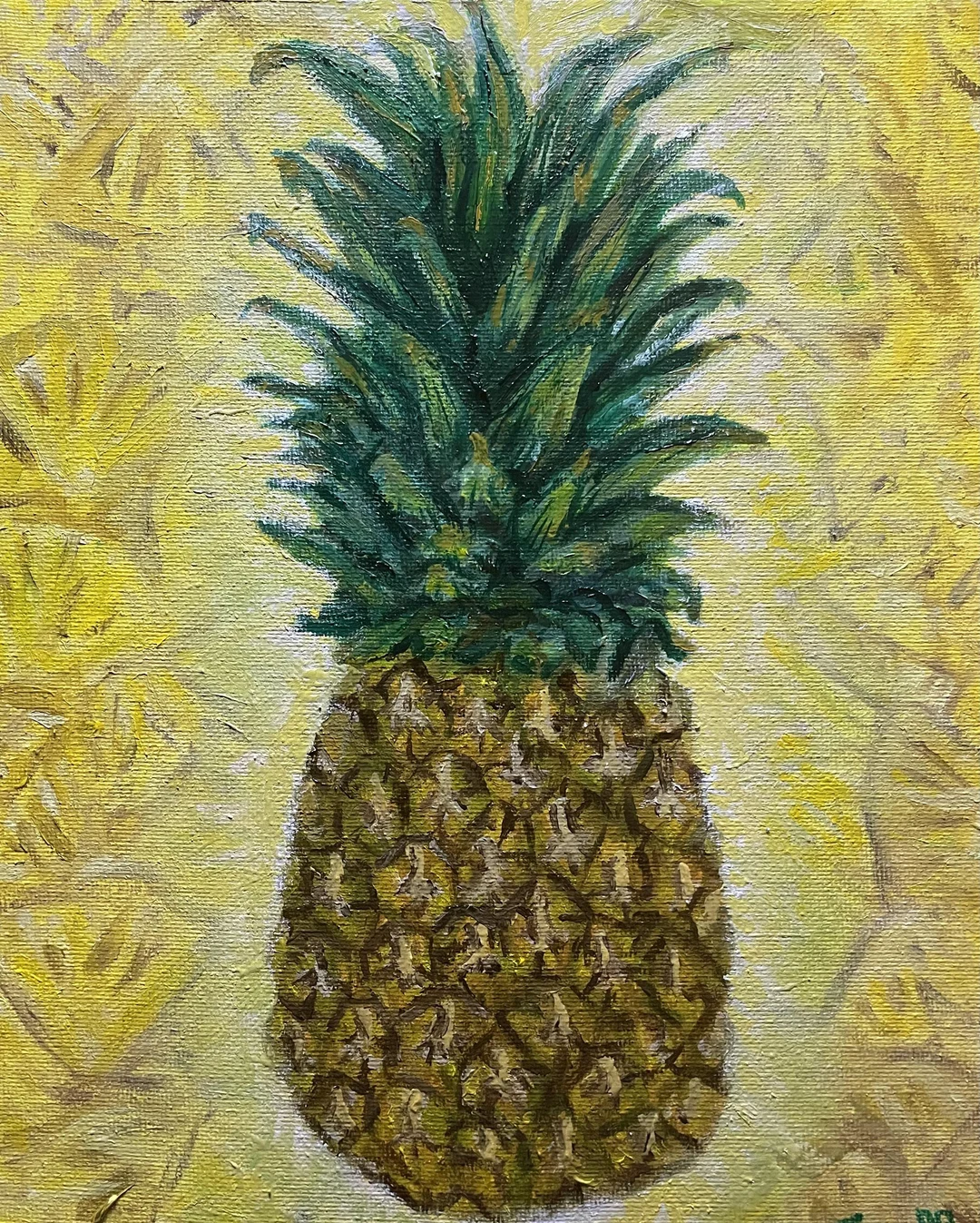 Pineapple!, me, oil on canvas, 2022 | Scrolller