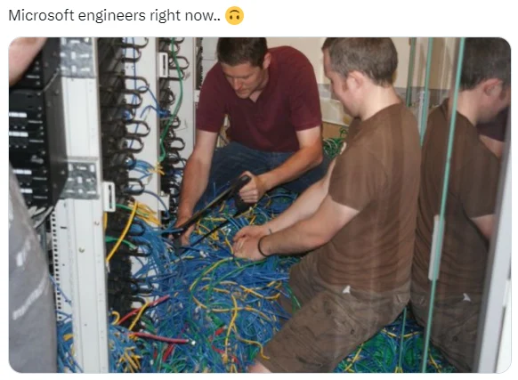 Apple users watching the carnage unfold | Scrolller