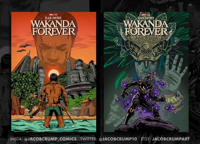 Black Panther Wakanda Forever comicbook posters! Which is your favourite? | Scrolller