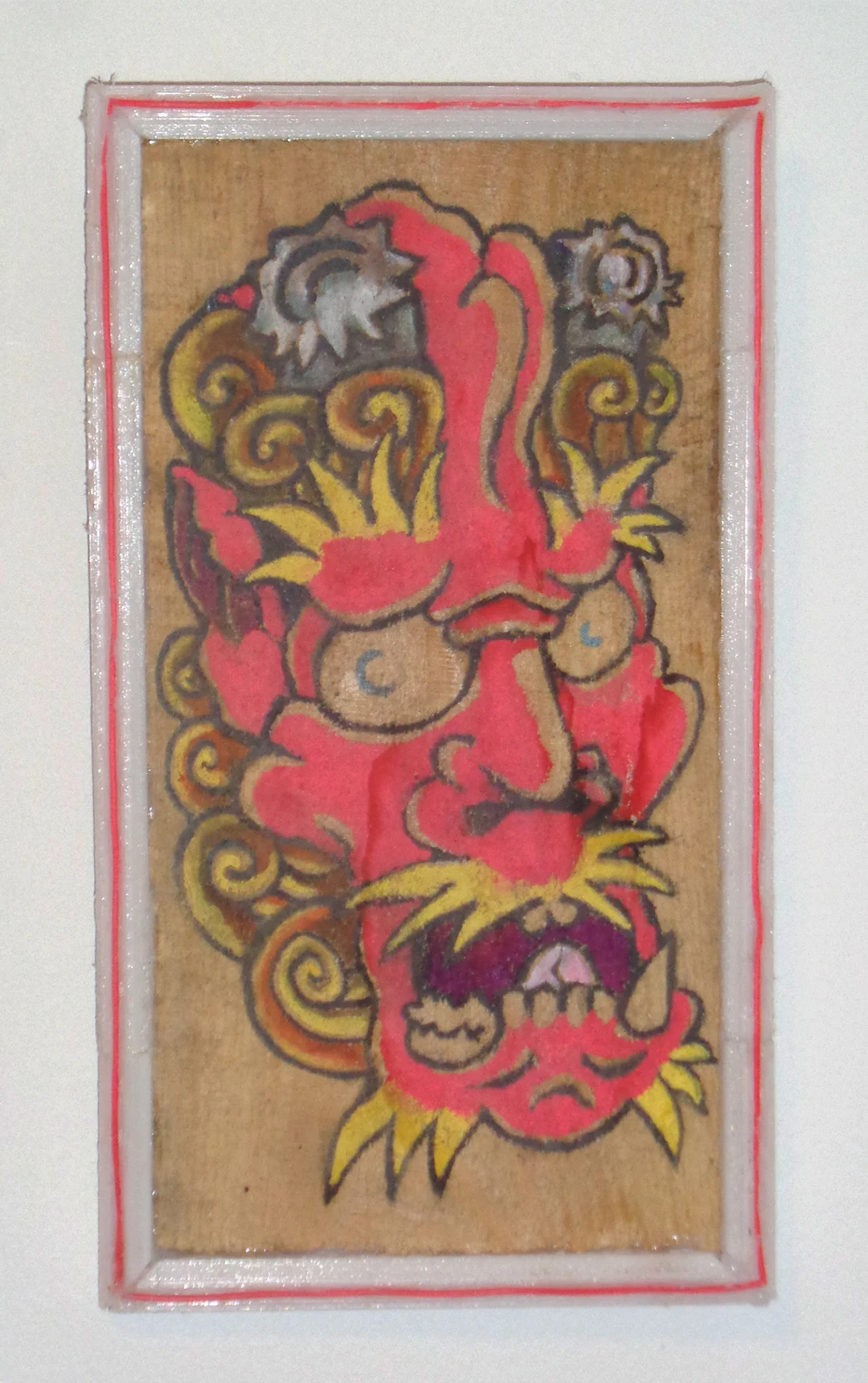 Raijin, me Tadashi_Tattoo, acrylic on rough wood, 2022 | Scrolller