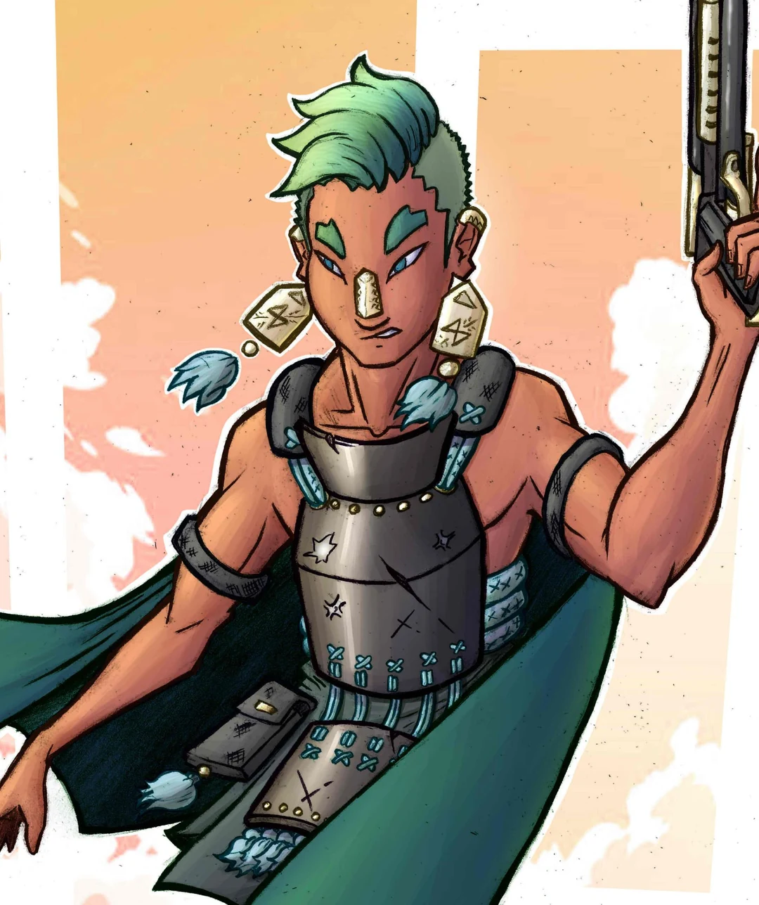 Vinjii Agent wearing the crude but effective late imperial ballistic-plate armour (Oba ...