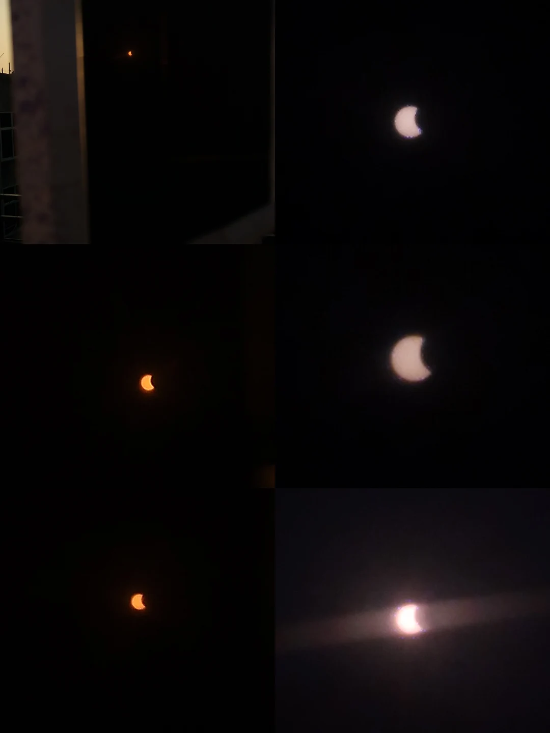 captured the solar eclipse using my phone [used old xray film] | Scrolller