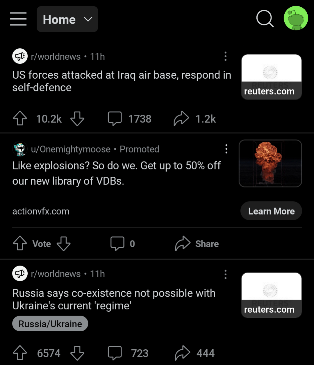 This ad placement on my Reddit feed | Scrolller