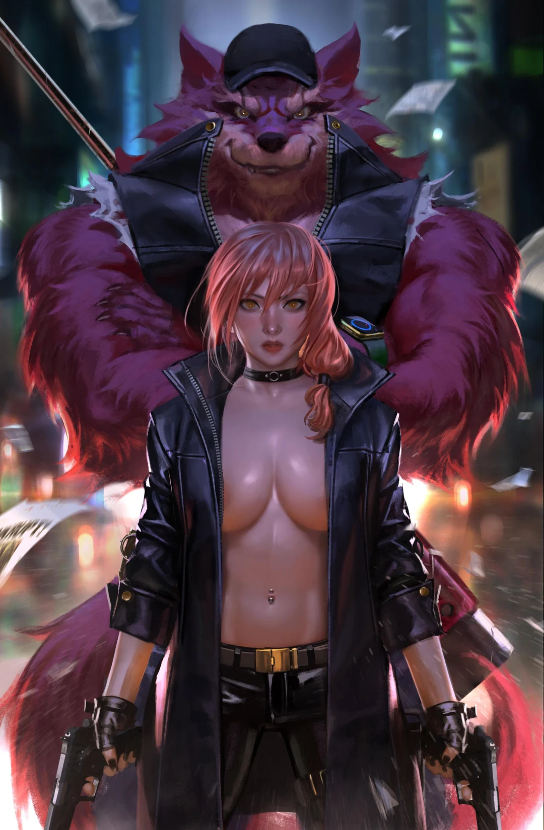 [OC] Mad Wolf and Gwen (OC Commission) | Scrolller