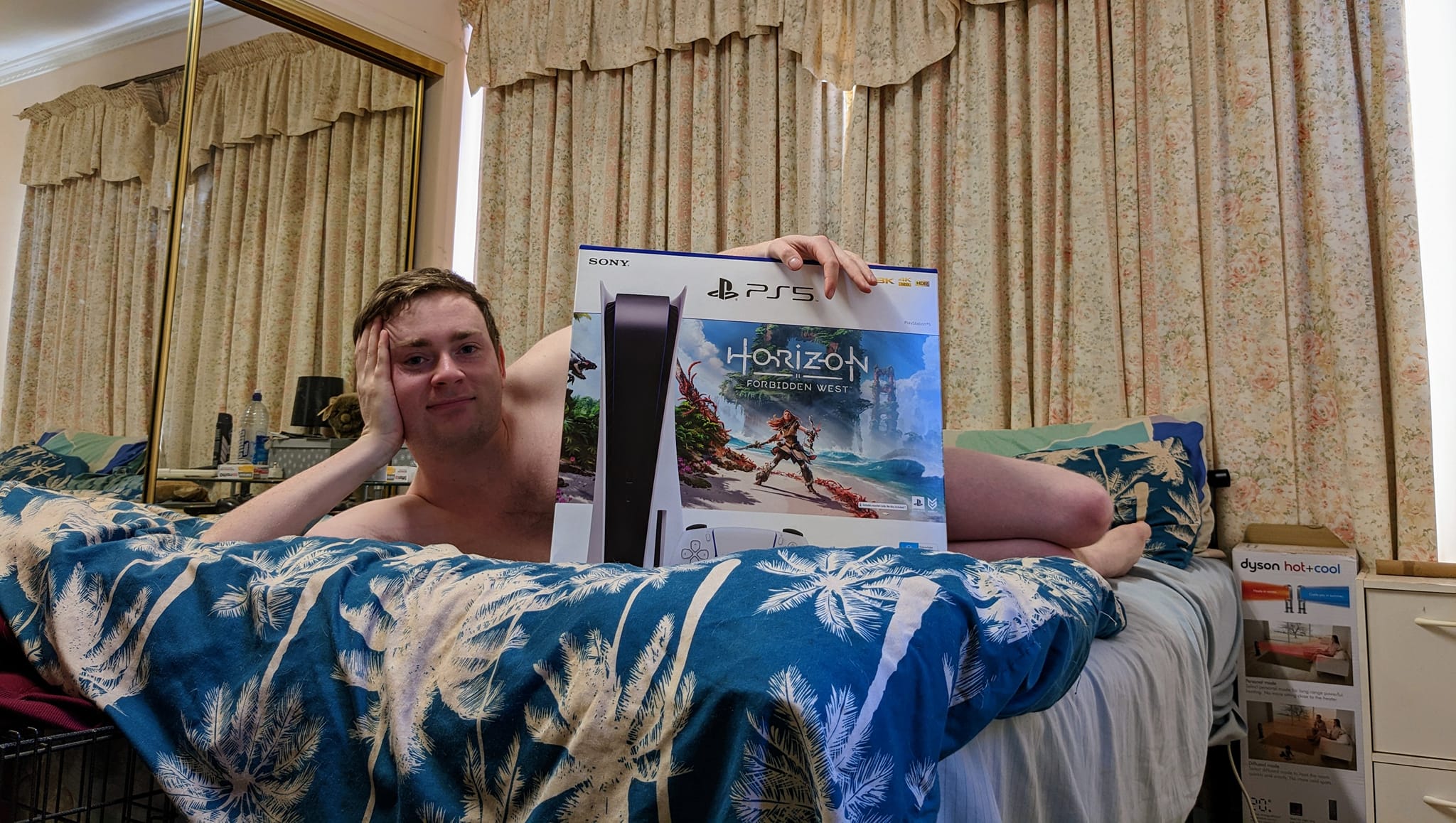 Finally got a PS5. Took a Risky Picture to show them scalpers. (NSFW to save some innocent eyes ...