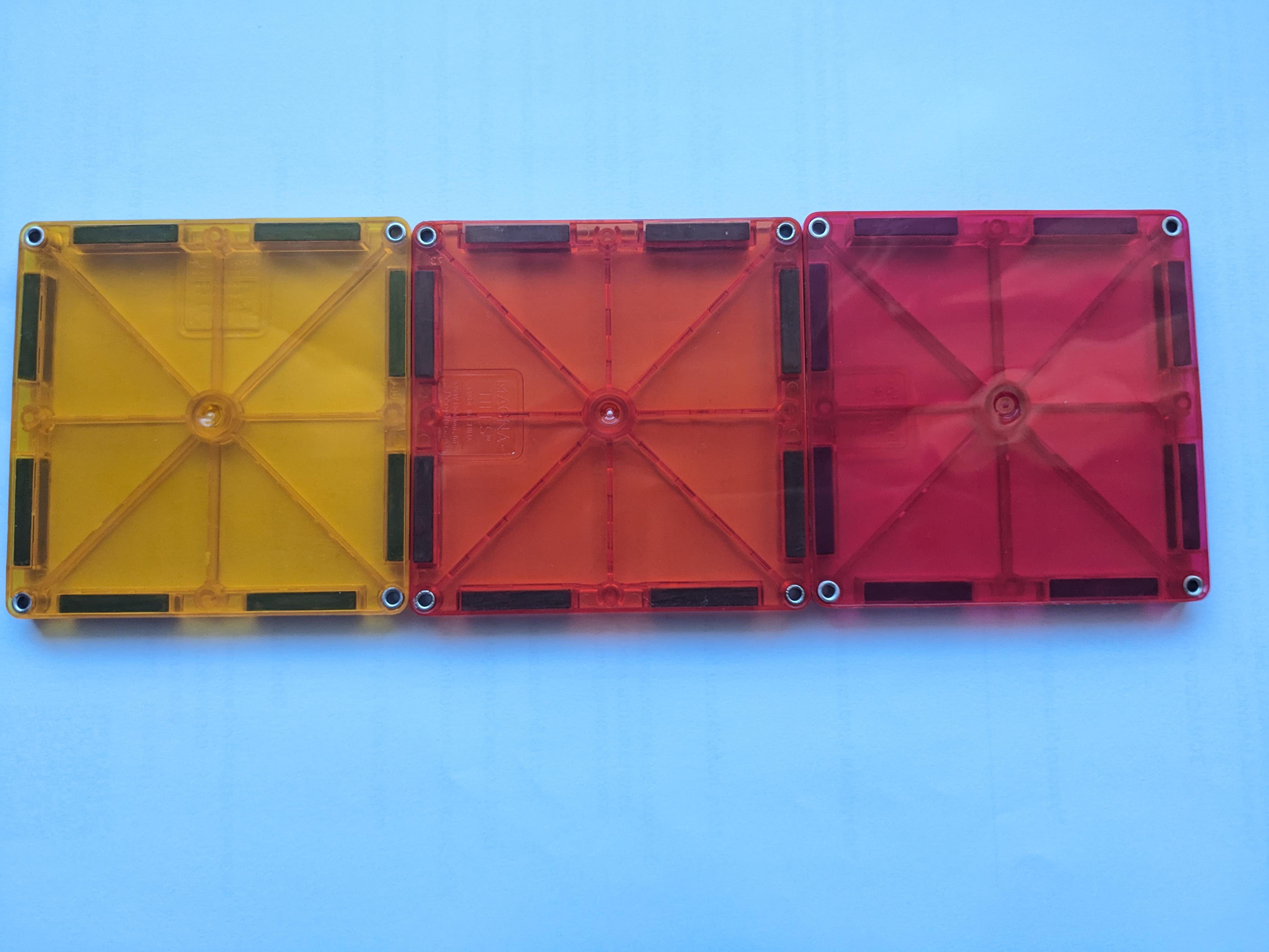 What colour is the middle magna tile? | Scrolller