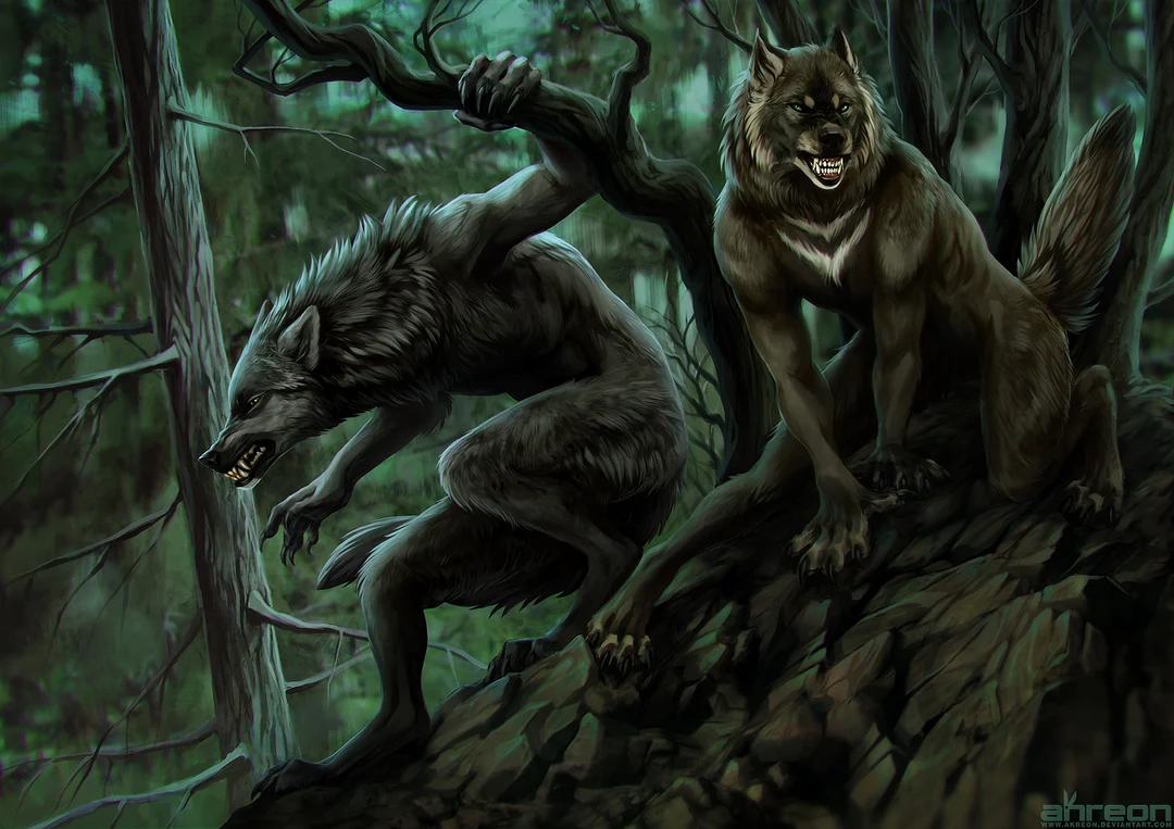 Werewolves on the prowl by Anna Podedworna (akreon) | Scrolller